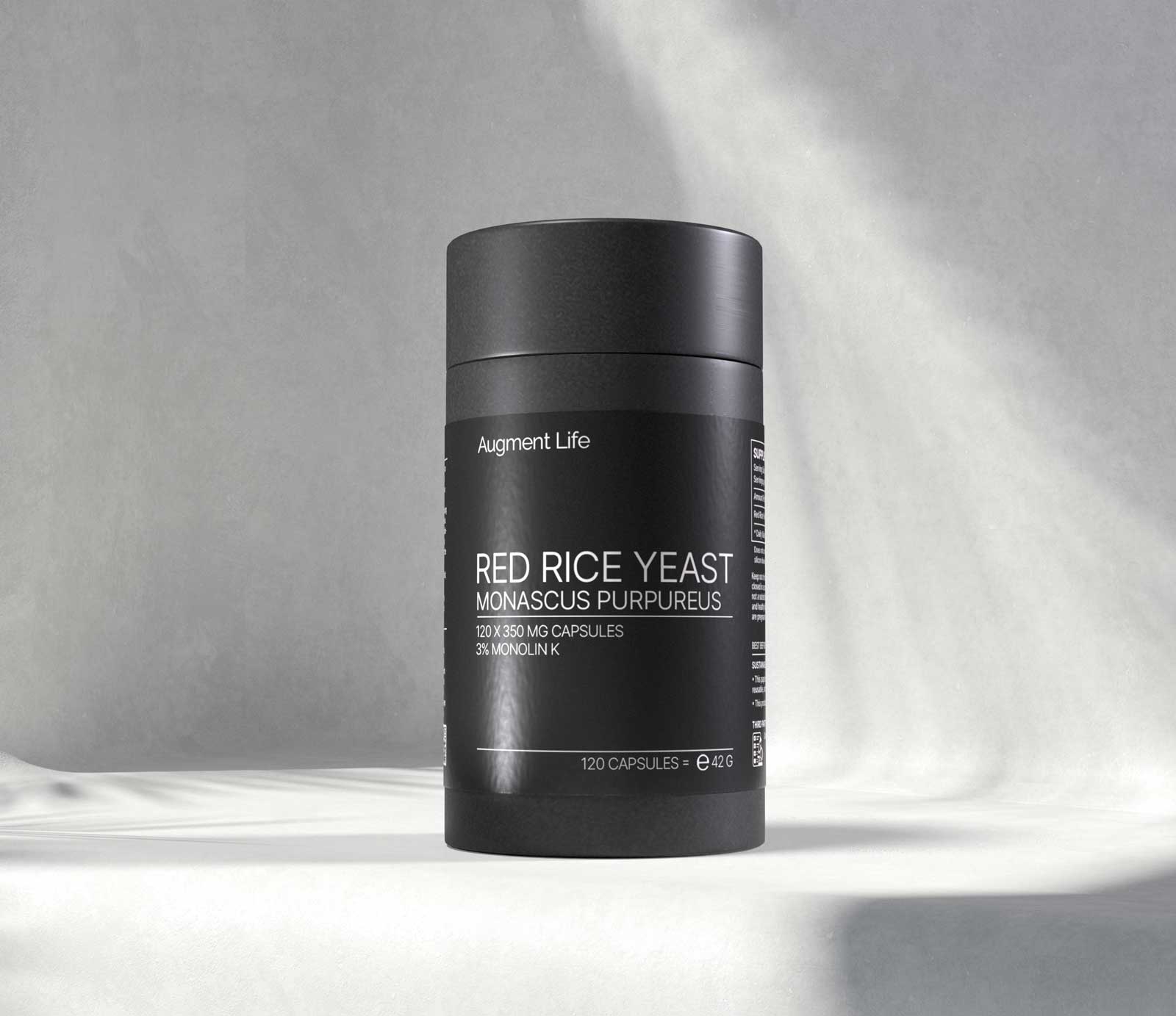 Red Yeast Rice - 350 mg x 120 capsules - 3% Monacolin K - Monascus Pur ...